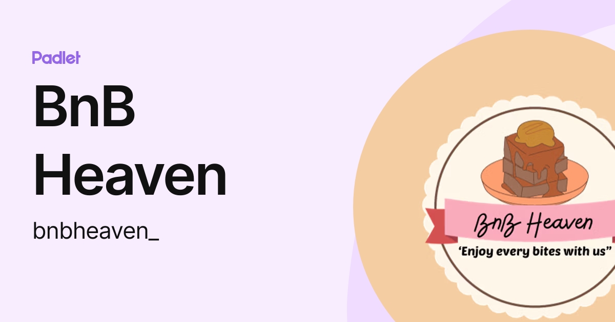 BnB Heaven (bnbheaven_) profile | Padlet