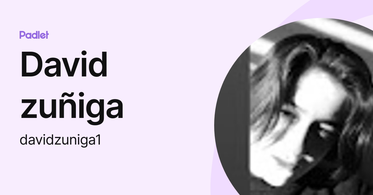 David zuñiga (davidzuniga1) profile | Padlet