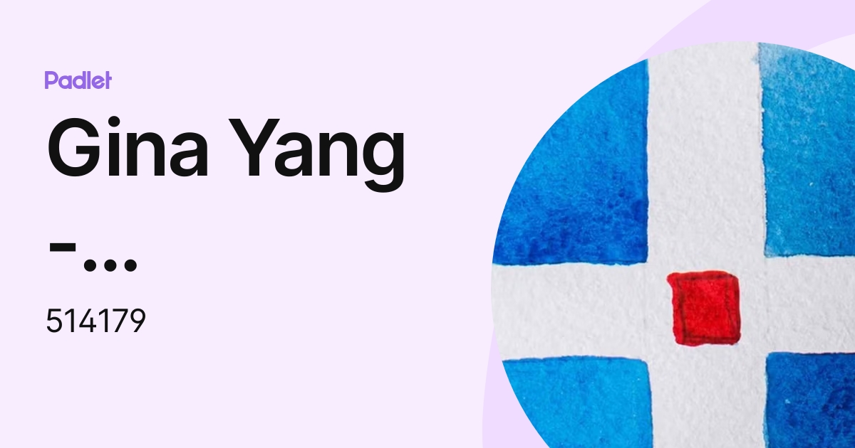 Gina Yang - Glenforest SS (2172) (514179) profile | Padlet