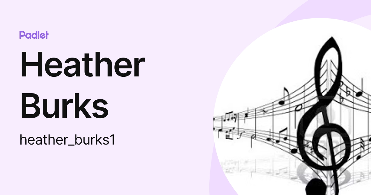 Heather Burks (heather_burks1) profile | Padlet