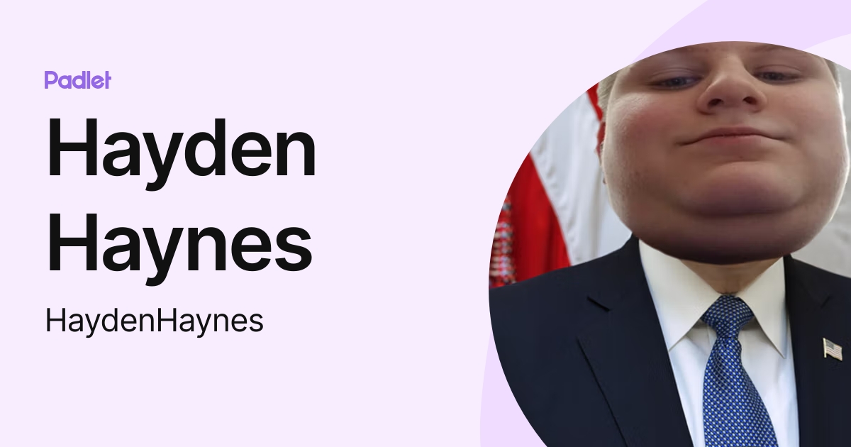 Hayden Haynes (HaydenHaynes) profile | Padlet