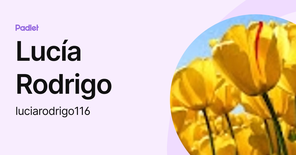 Lucía Rodrigo (luciarodrigo116) profile | Padlet