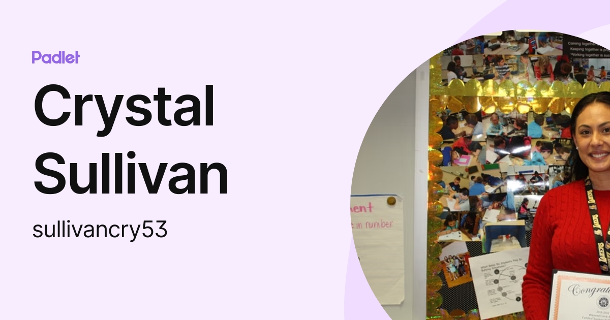 Crystal Sullivan (sullivancry53) profile | Padlet