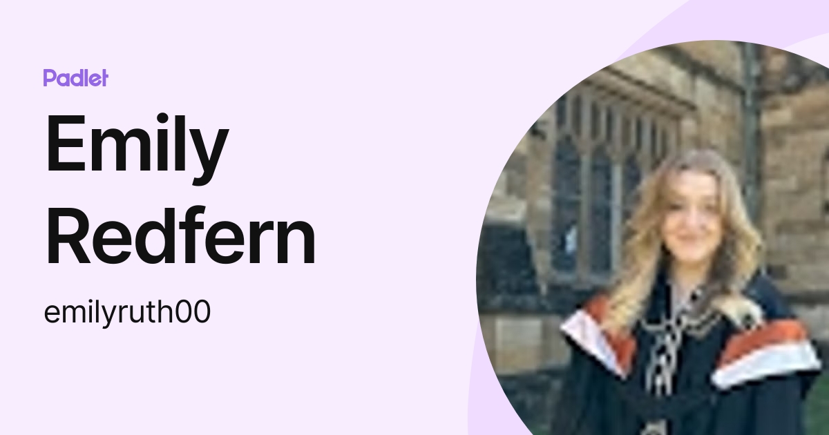 Emily Redfern (emilyruth00) profile | Padlet