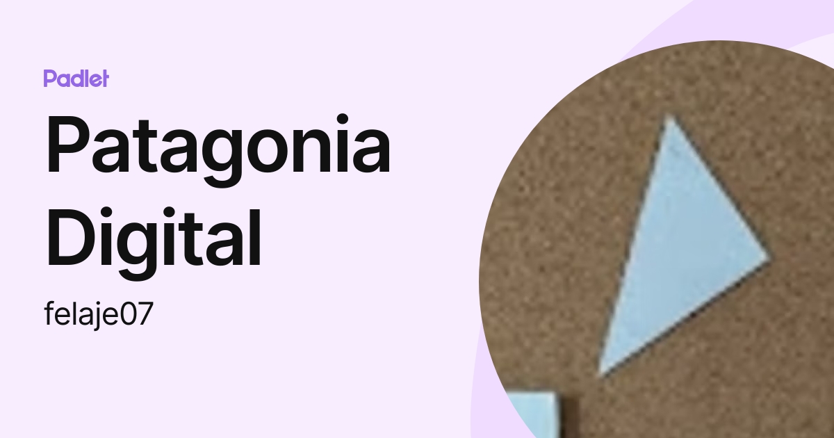 Patagonia Digital (felaje07) profile | Padlet
