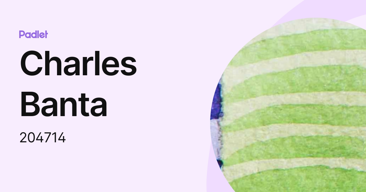 Charles Banta (204714) profile | Padlet