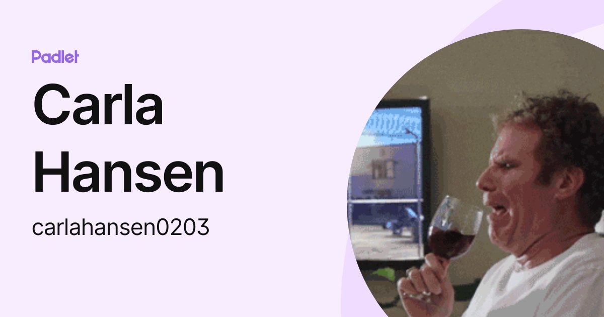 Carla Hansen (carlahansen0203) profile | Padlet