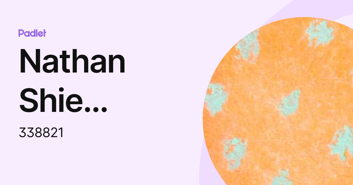 Nathan Shie (CMS) (338821) profile | Padlet