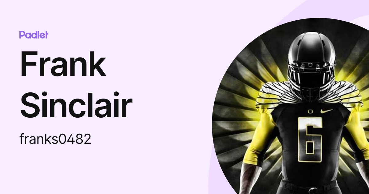 Frank Sinclair (franks0482) profile | Padlet