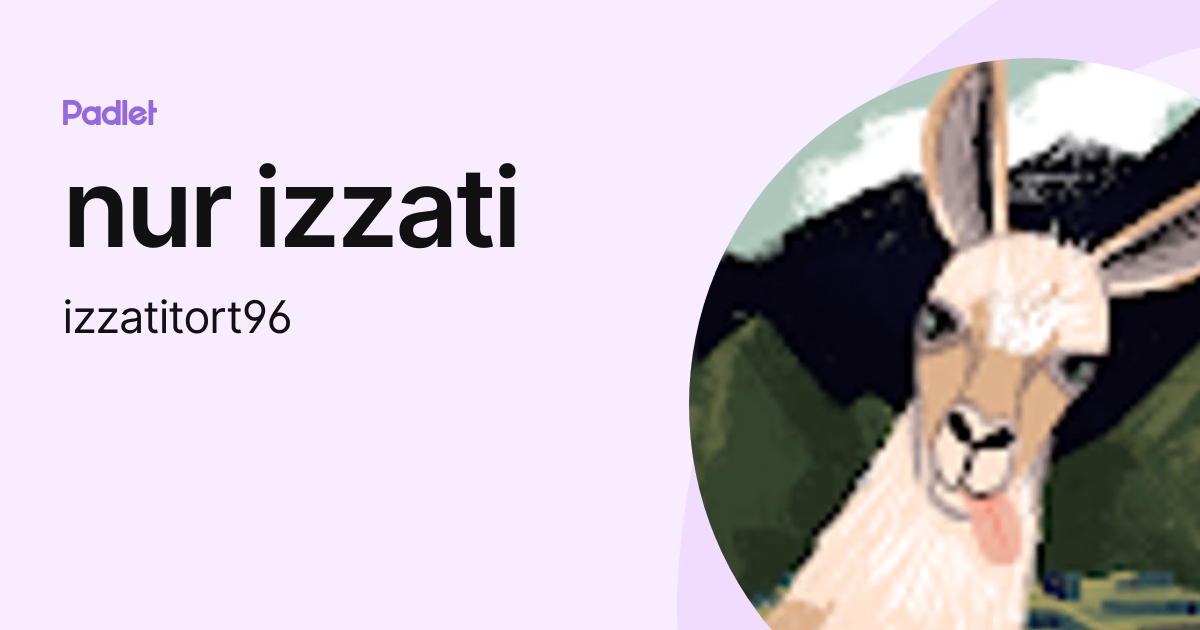 nur izzati (izzatitort96) profile | Padlet