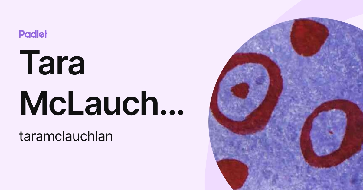 Tara McLauchlan (taramclauchlan) profile | Padlet