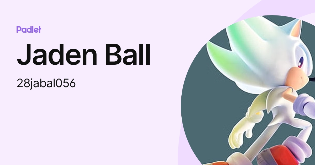 Jaden Ball (28jabal056) profile | Padlet