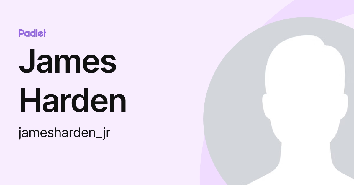 James Harden (jamesharden_jr) profile | Padlet