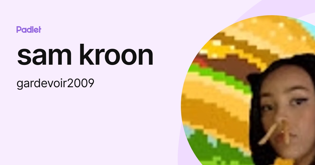 sam kroon (gardevoir2009) profile | Padlet