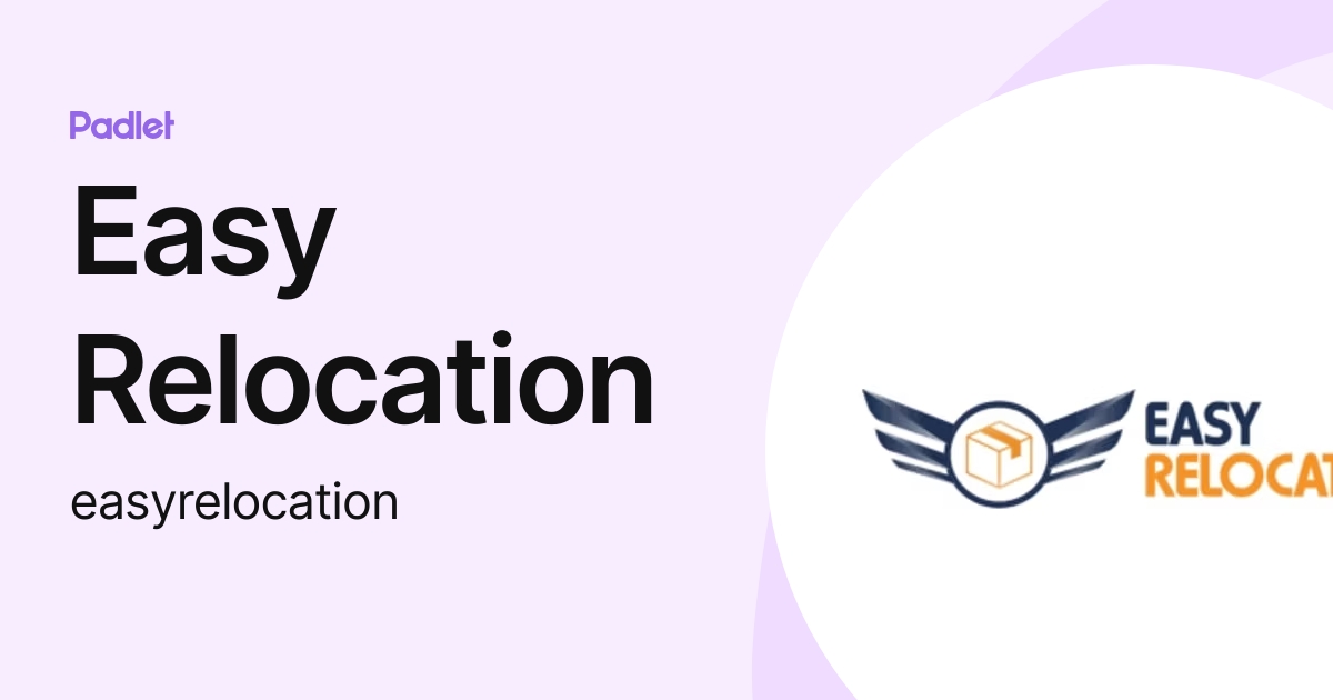 Easy Relocation (easyrelocation) profile | Padlet