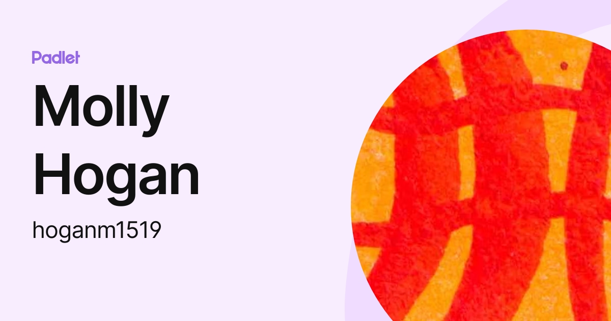 Molly Hogan (hoganm1519) profile | Padlet