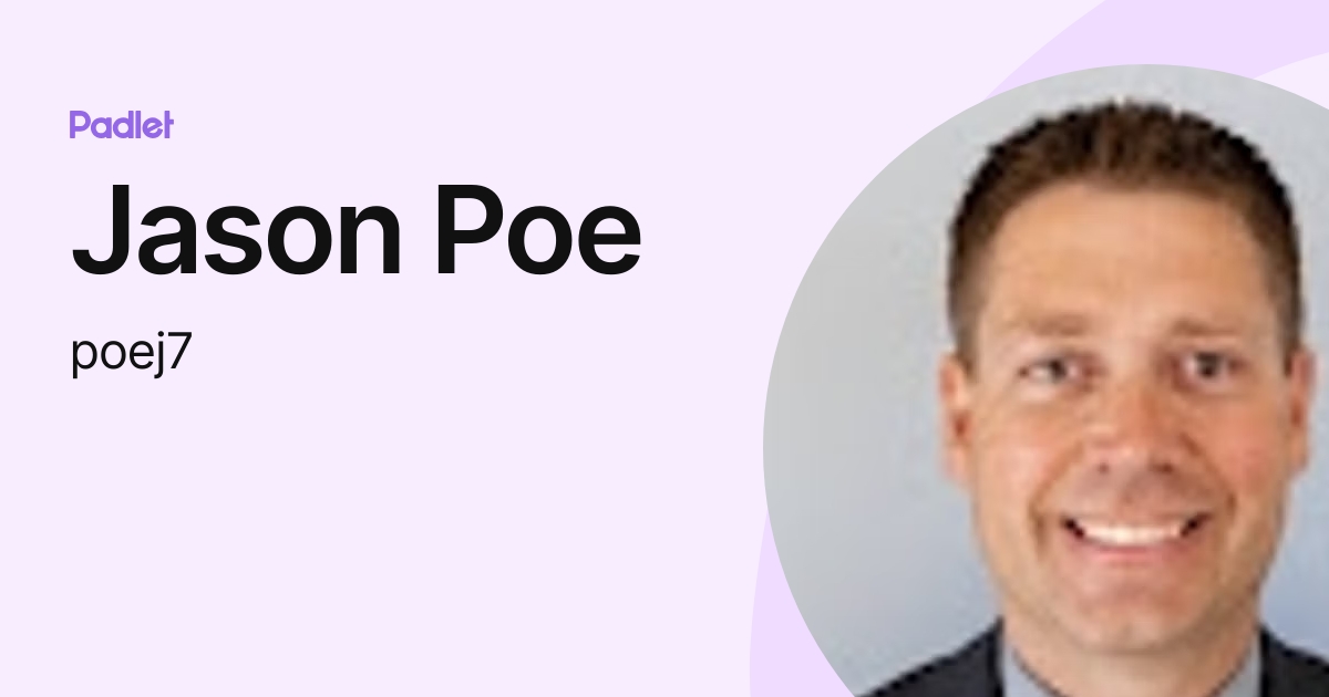 Jason Poe (poej7) profile | Padlet