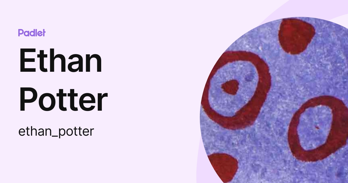 Ethan Potter (ethan_potter) profile | Padlet