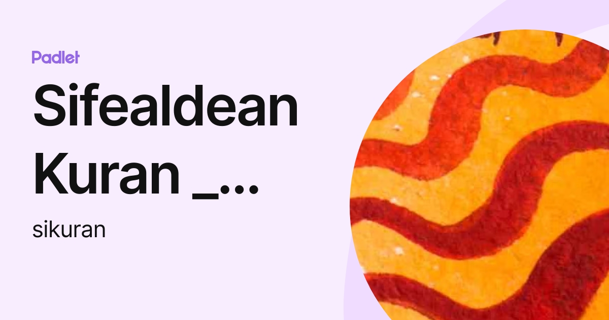 Sifealdean Kuran _ Student - WakefieldMS (sikuran) profile | Padlet