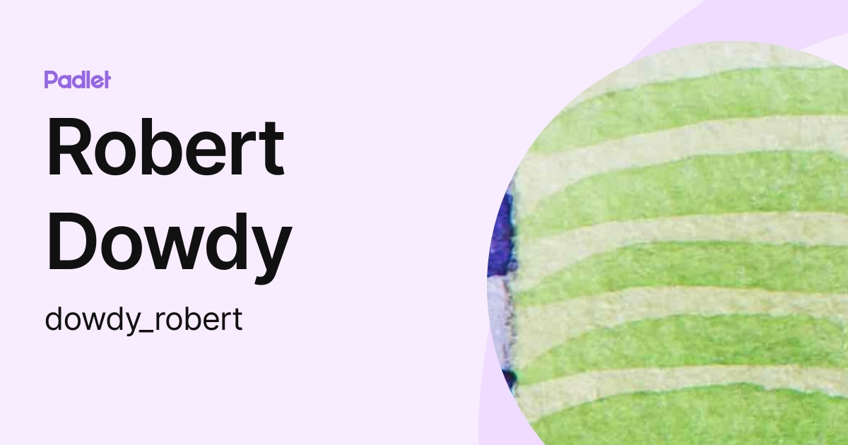 Robert Dowdy (dowdy_robert) profile | Padlet