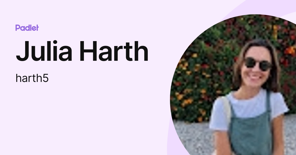 Julia Harth (harth5) profile | Padlet