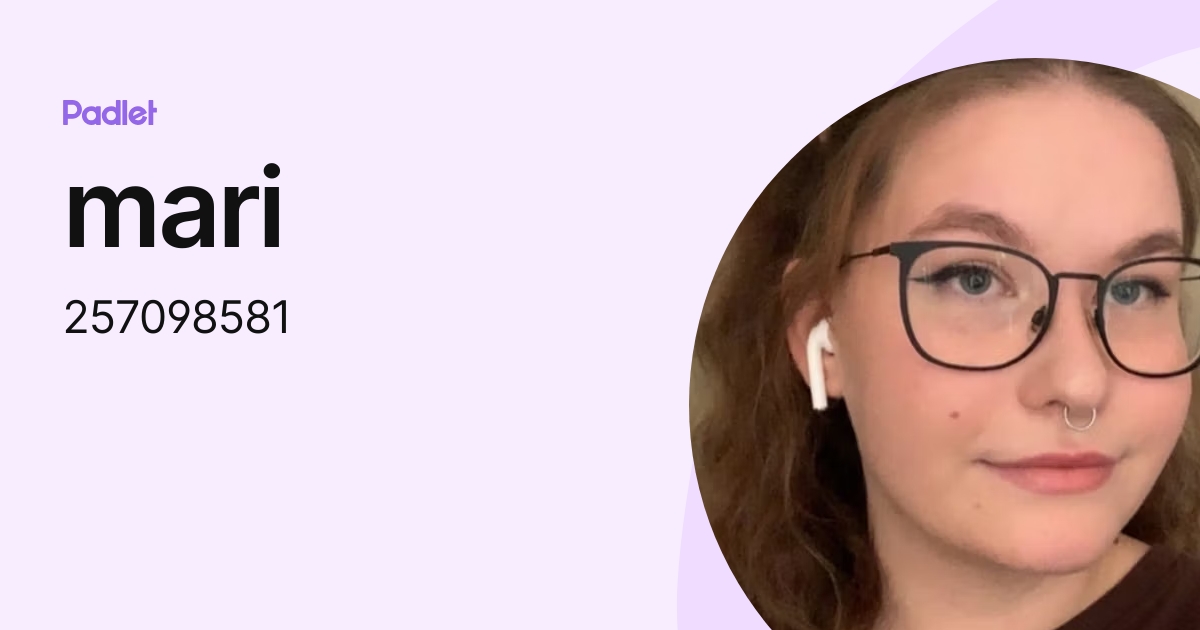 mari (257098581) profile | Padlet