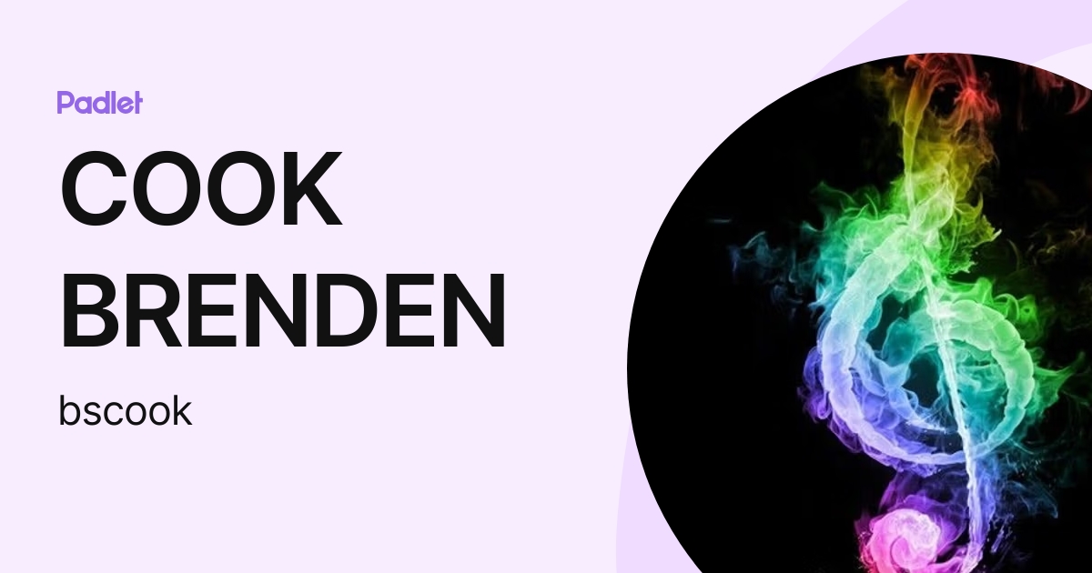 COOK BRENDEN (bscook) profile | Padlet