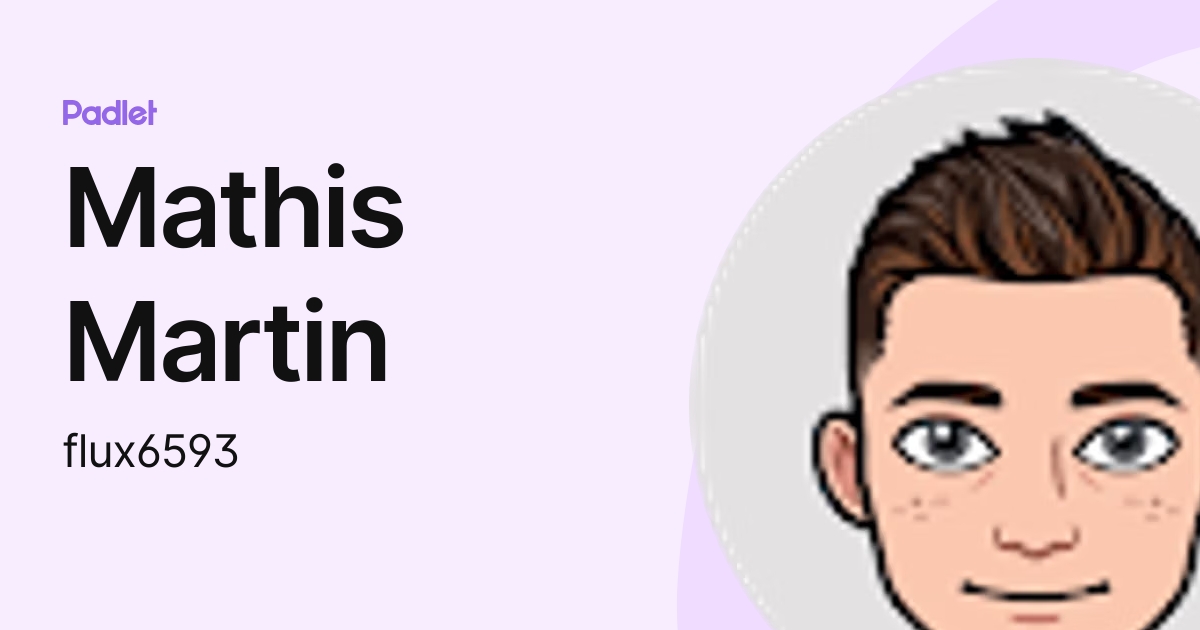 Mathis Martin (flux6593) profile | Padlet