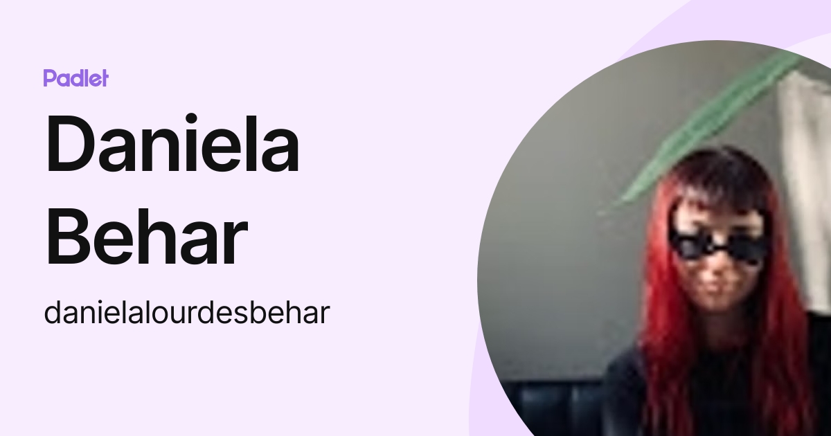 Daniela Behar (danielalourdesbehar) profile | Padlet