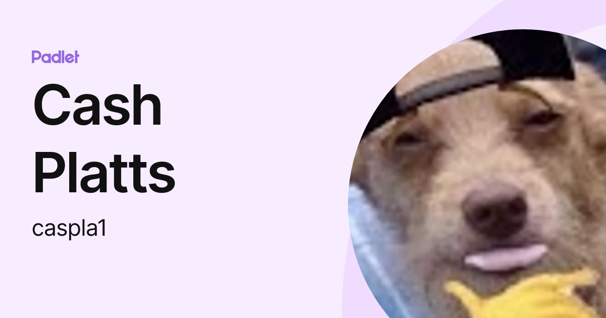 Cash Platts (caspla1) profile | Padlet