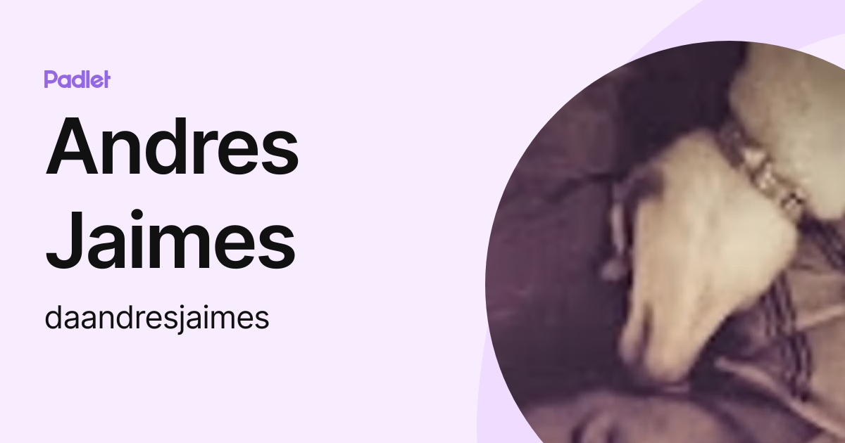 Andres Jaimes (daandresjaimes) profile | Padlet