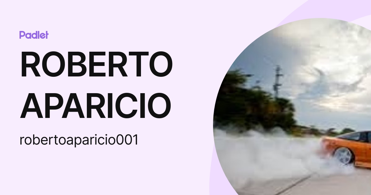 ROBERTO APARICIO (robertoaparicio001) profile | Padlet