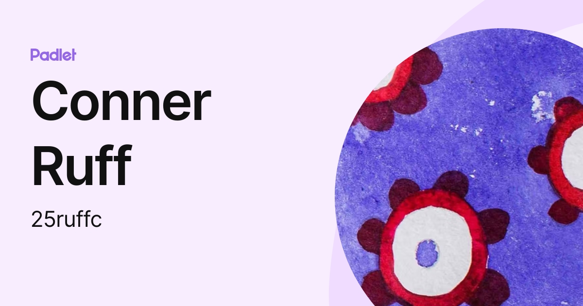 Conner Ruff (25ruffc) profile | Padlet