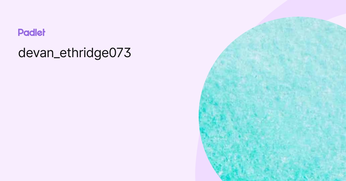 devan_ethridge073 profile | Padlet