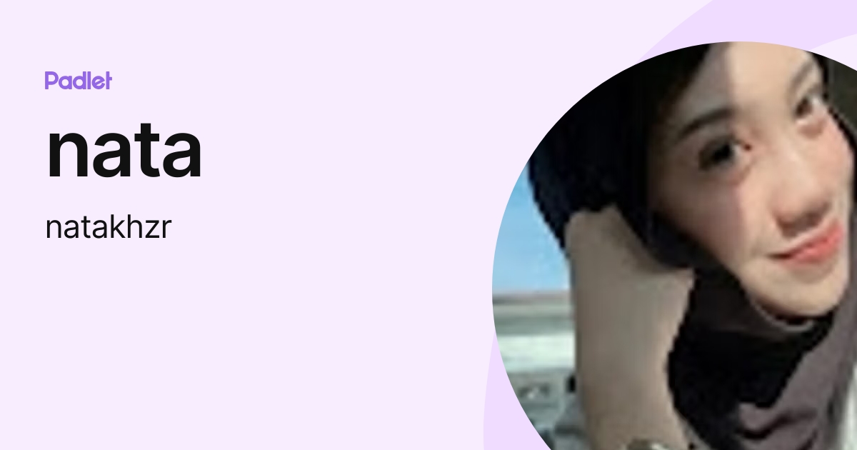 nata (natakhzr) profile | Padlet