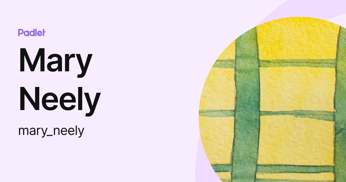 Mary Neely (mary_neely) profile | Padlet