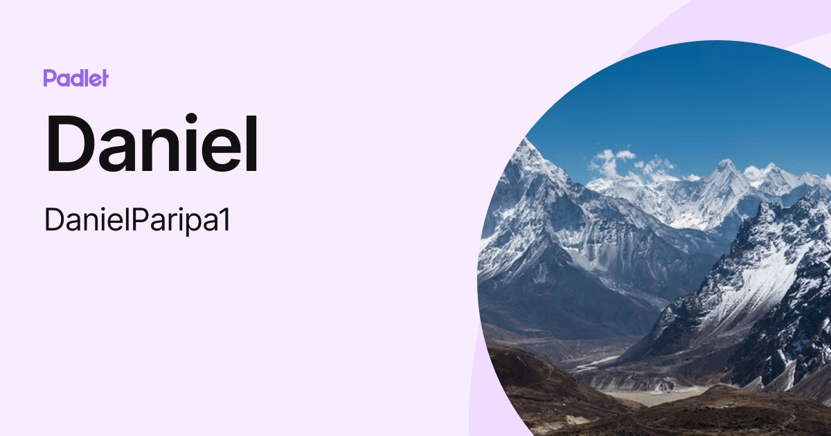Daniel (DanielParipa1) profile | Padlet