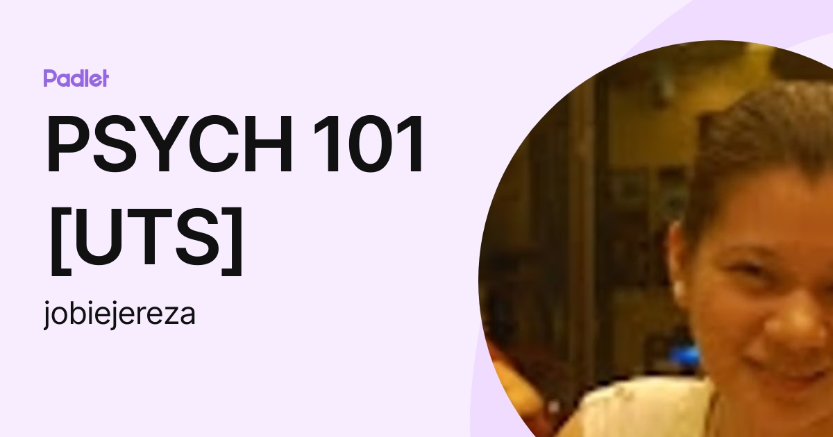 Jobie Jereza (jobiejereza) profile | Padlet