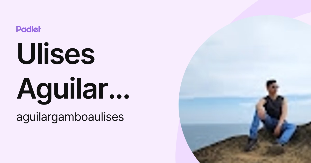 Ulises Aguilar Gamboa (aguilargamboaulises) profile | Padlet