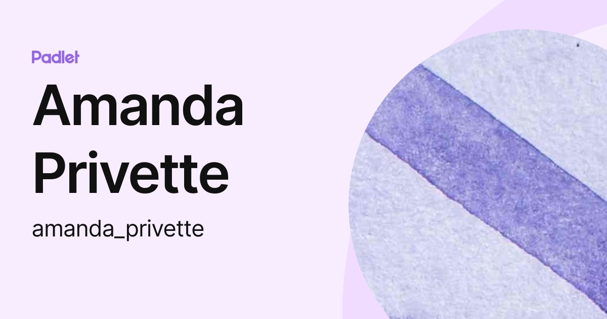 Amanda Privette (amanda_privette) profile | Padlet