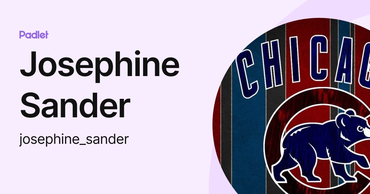 Josephine Sander (josephine_sander) profile | Padlet