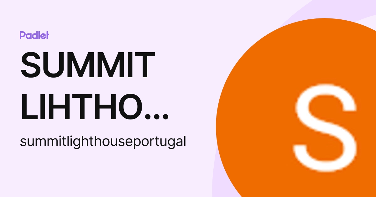 SUMMIT LIHTHOUSE DE PORTUGAL SLP (summitlighthouseportugal) profile ...