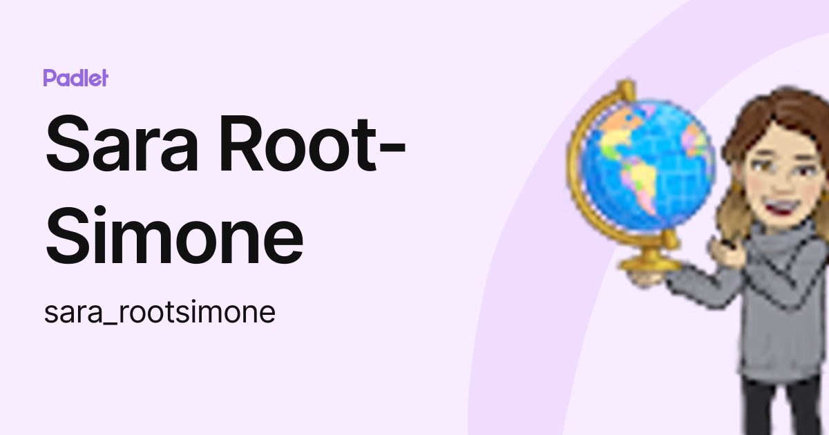 Sara Root-Simone (sara_rootsimone) profile | Padlet