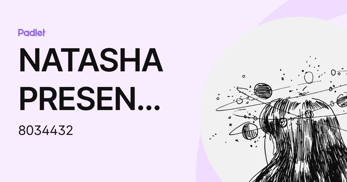 NATASHA PRESENNA NAMBIAR A/P REMESH NAMBIAR (8034432) profile | Padlet