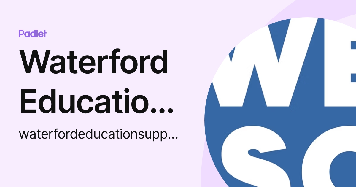 Waterford Education Support Centre (waterfordeducationsupportcentre ...