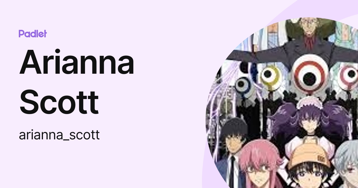 Arianna Scott (arianna_scott) profile | Padlet