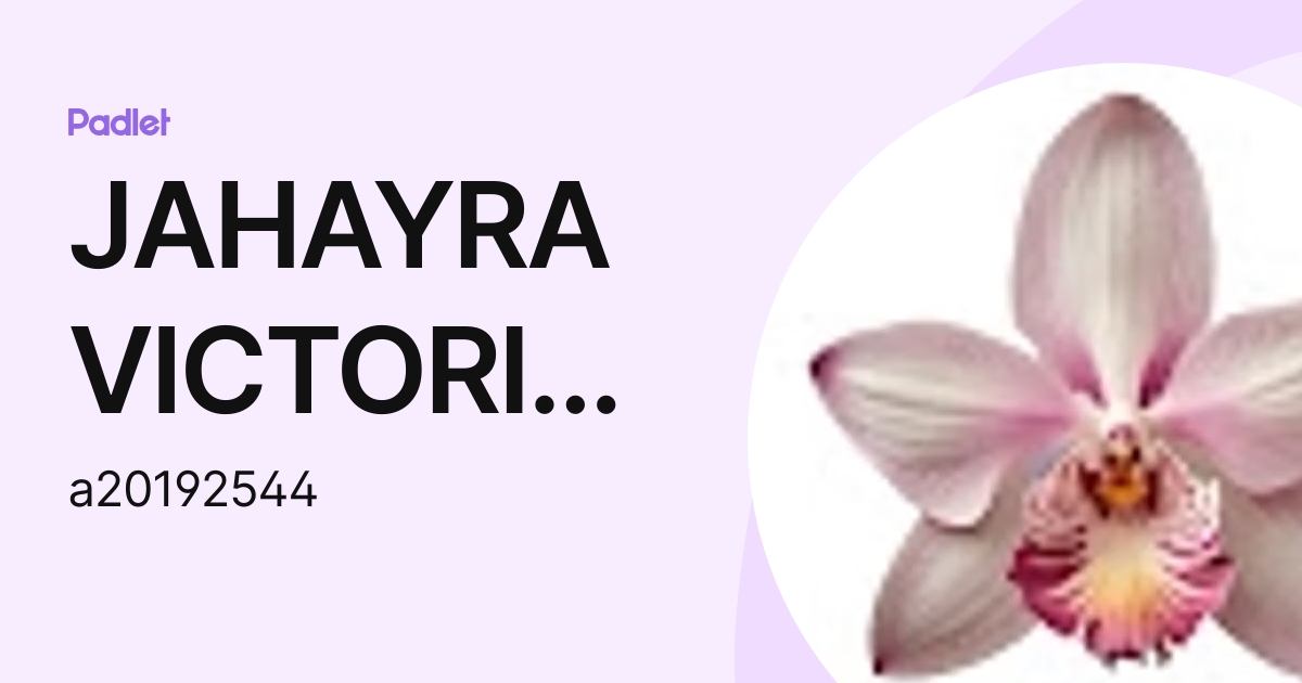 JAHAYRA VICTORIA DIAZ PEREA (a20192544) profile | Padlet