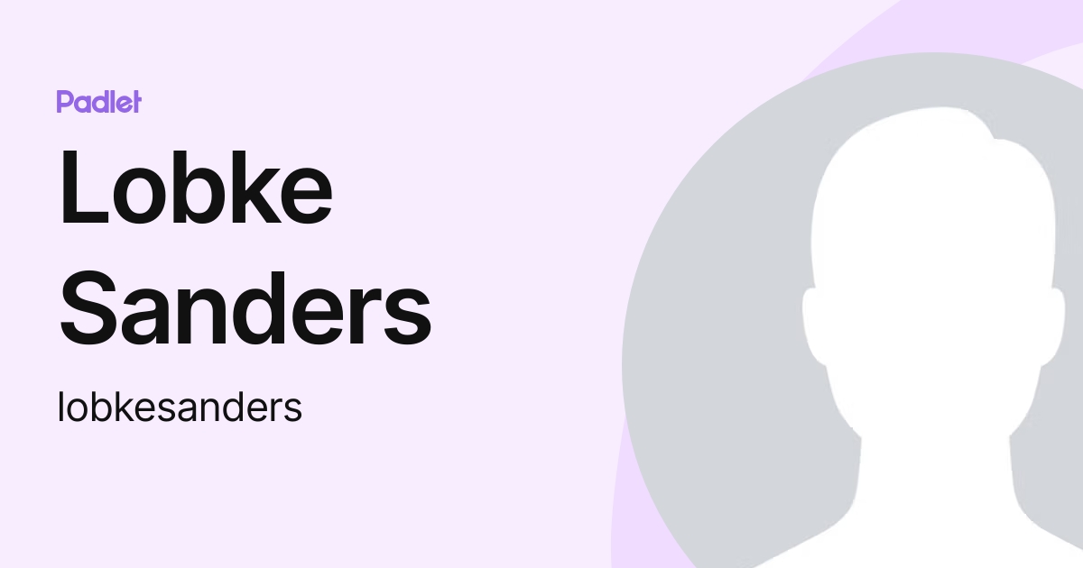 Lobke Sanders (lobkesanders) profile | Padlet