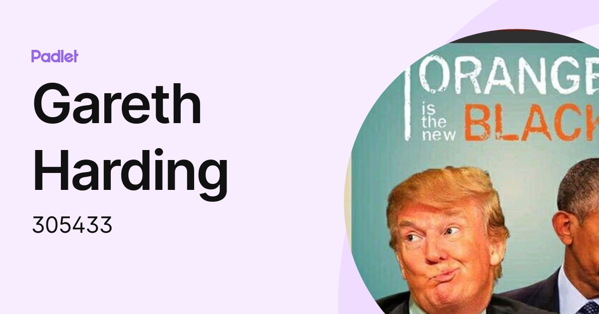 Gareth Harding (305433) profile | Padlet