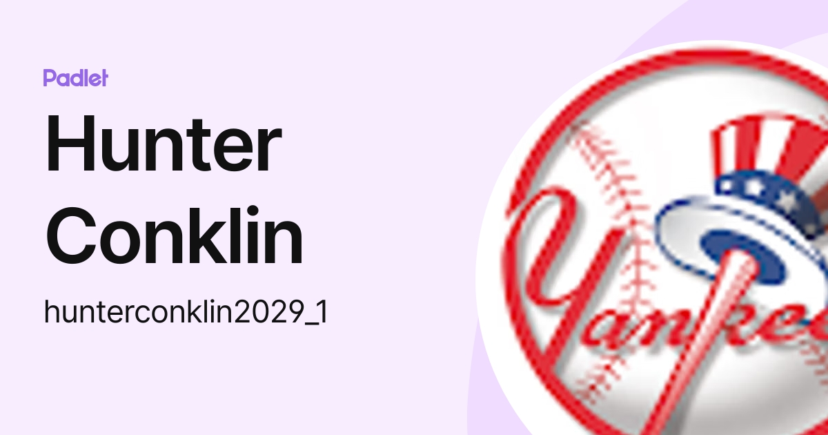 Hunter Conklin (hunterconklin2029) profile | Padlet